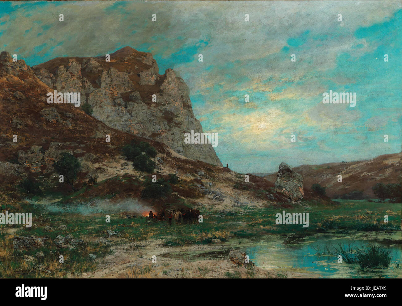 Carl friedrich lessing painting hi-res stock photography and images - Alamy