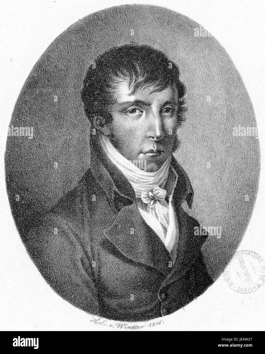 A painting by Winter depicting the work of composer Luigi Cherubini ...