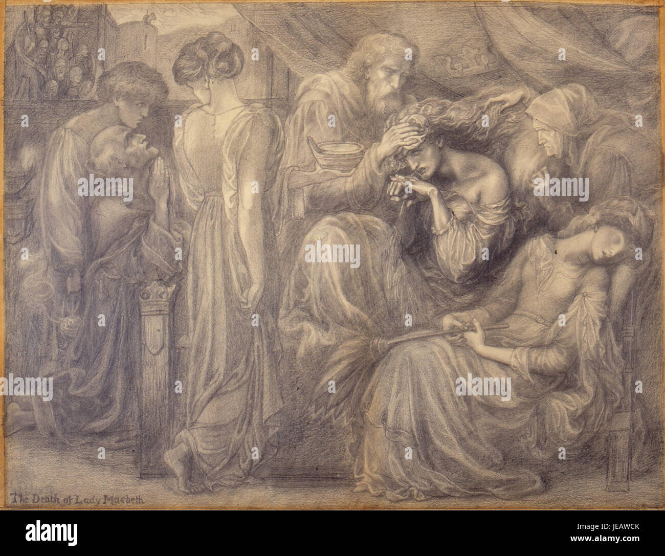 'The Death of Lady Macbeth' by Dante Gabriel Rossetti is a dramatic ...
