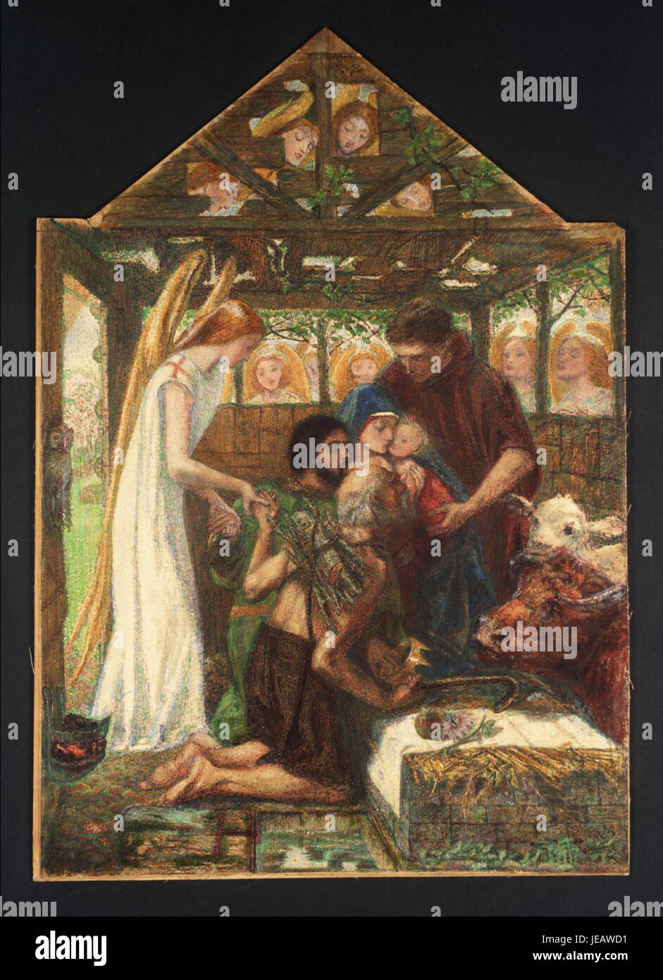 'The Seed of David' by Dante Gabriel Rossetti, painted around 1856, is ...