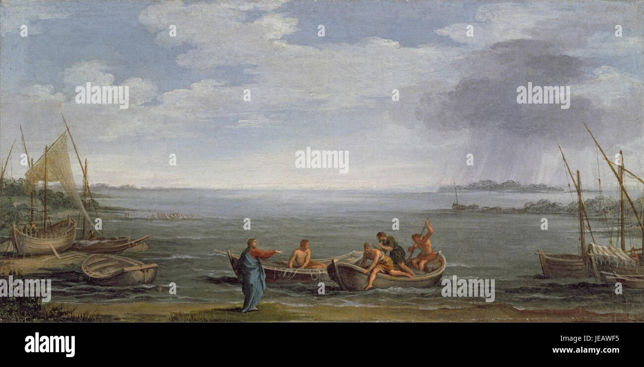 The painting 'Calling of St. Peter and St. Andrew' by Pietro da Cortona ...