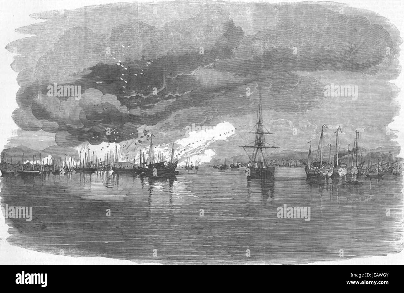 Capture of French Folly Fort - Termination Stock Photo - Alamy