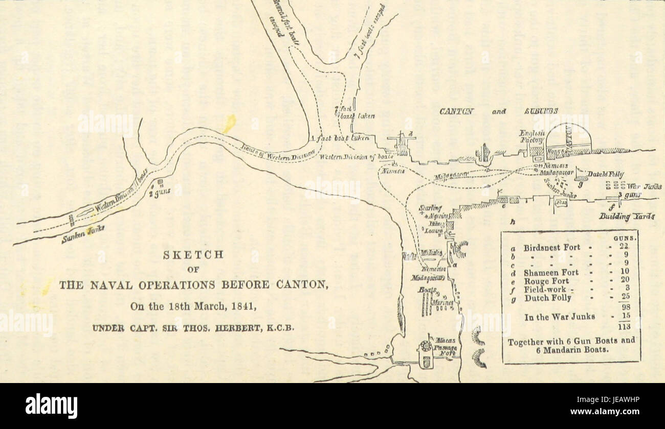 Canton Operations, 18 March 1841 Stock Photo - Alamy