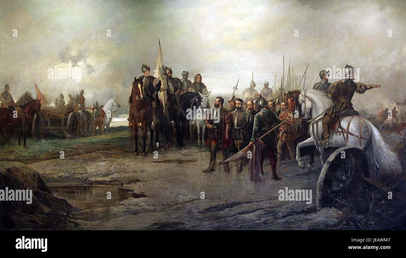 A historical reference to the Battle of Villalar, a significant ...