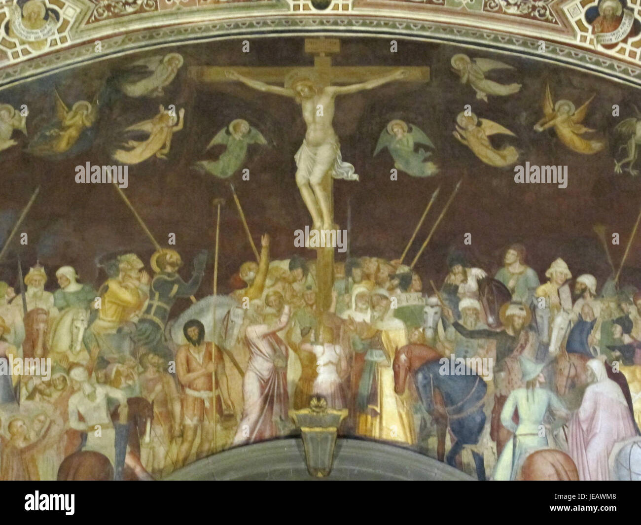 This piece, titled 'Cappellone', features a depiction of the passion ...