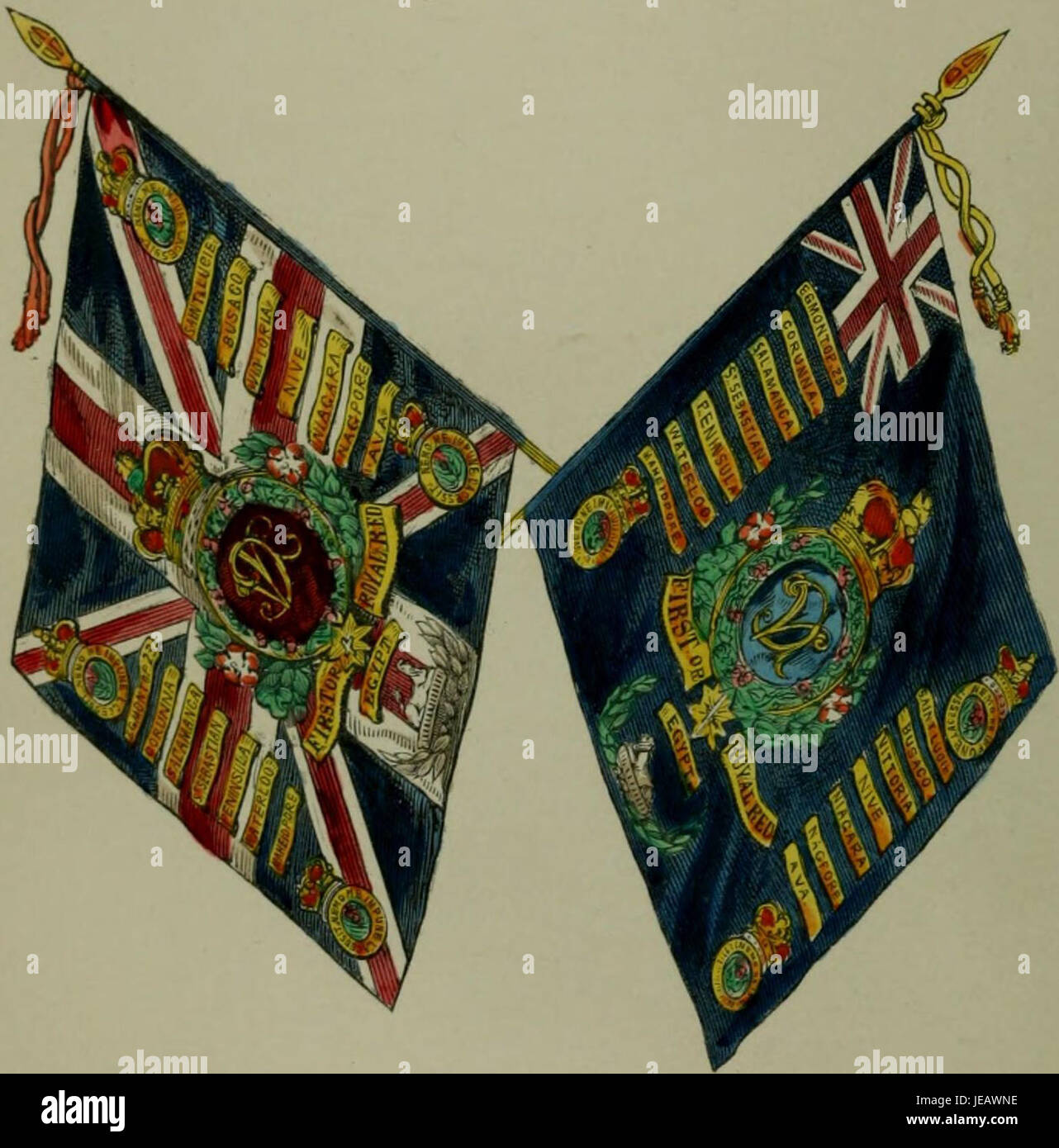 Regiments flag hi-res stock photography and images - Alamy