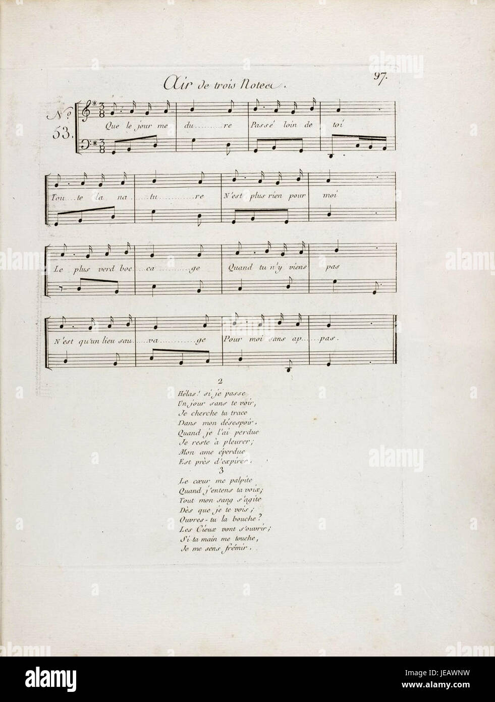 *Air de trois notes* is a musical piece that features a simple yet ...