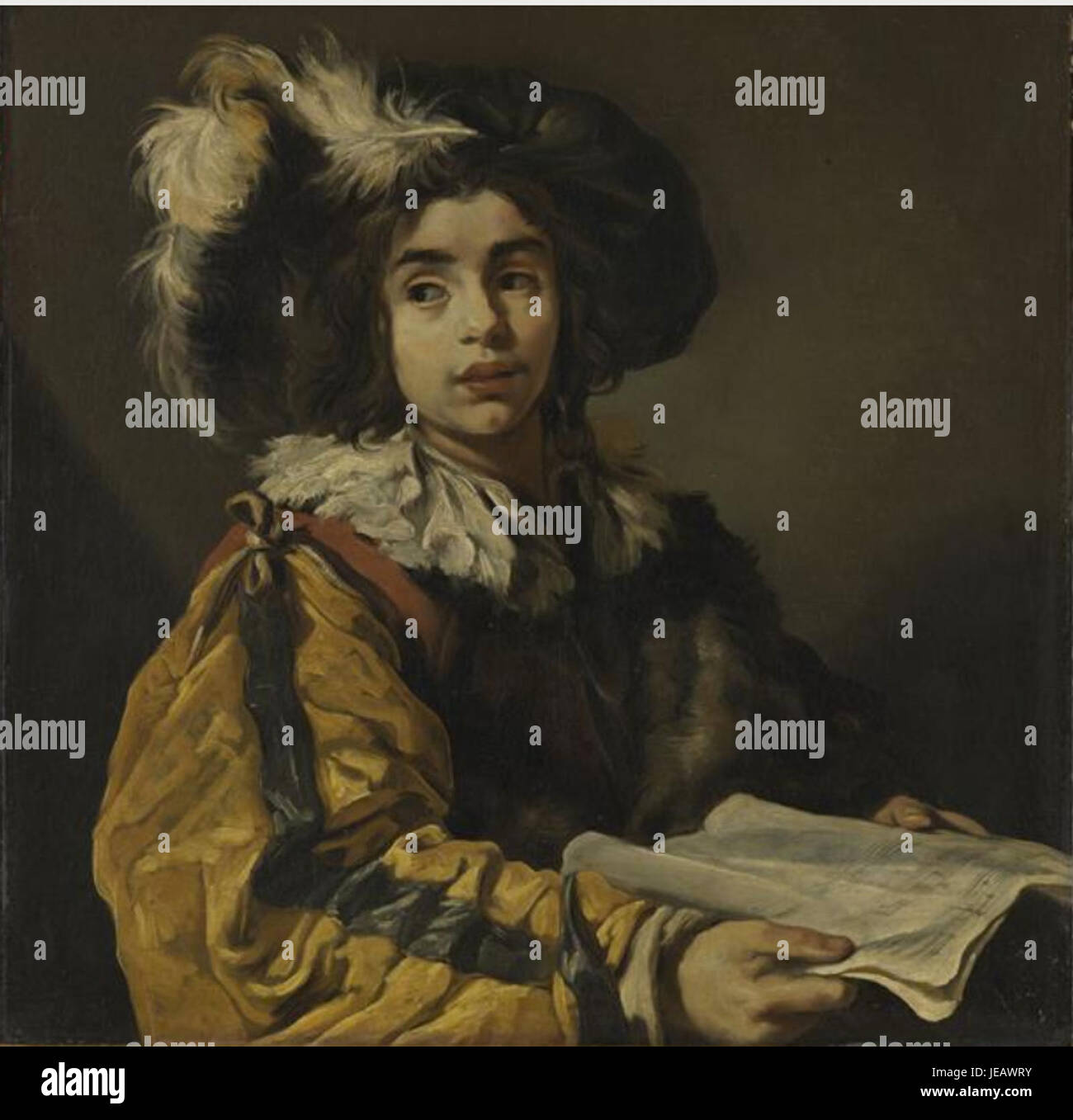 Claude Vignon - The Young Singer - WGA25097 Stock Photo - Alamy