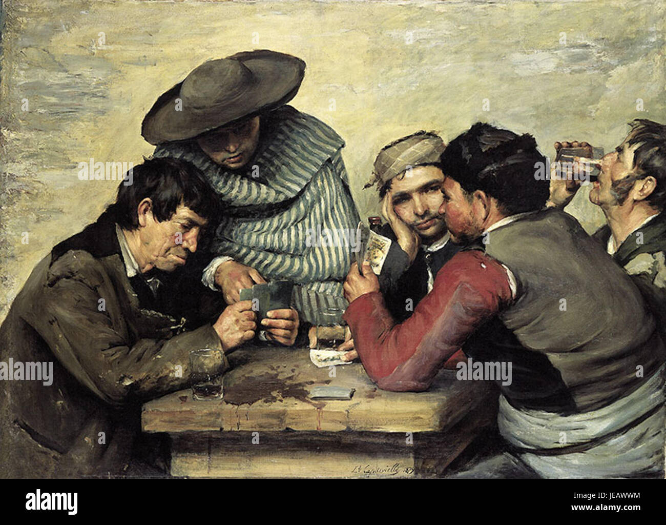 The Capdevielle-Spaniards is a historical painting depicting the ...