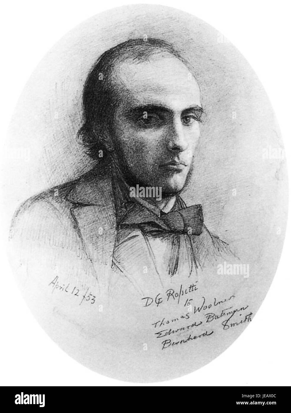 The portrait of William Michael Rossetti, painted by Dante Gabriel ...