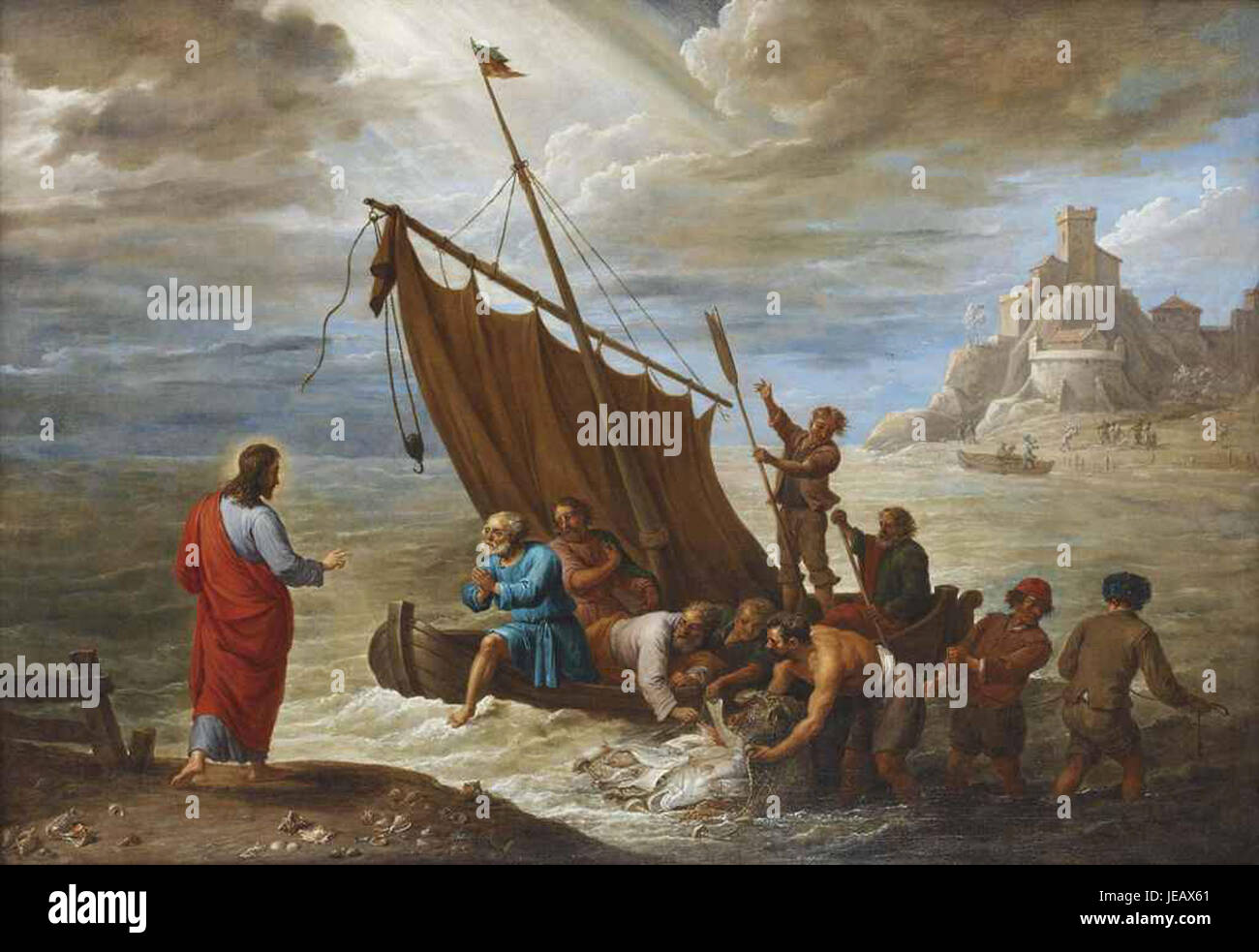 'The Miraculous Draught of Fishes' is a painting by David Teniers the ...