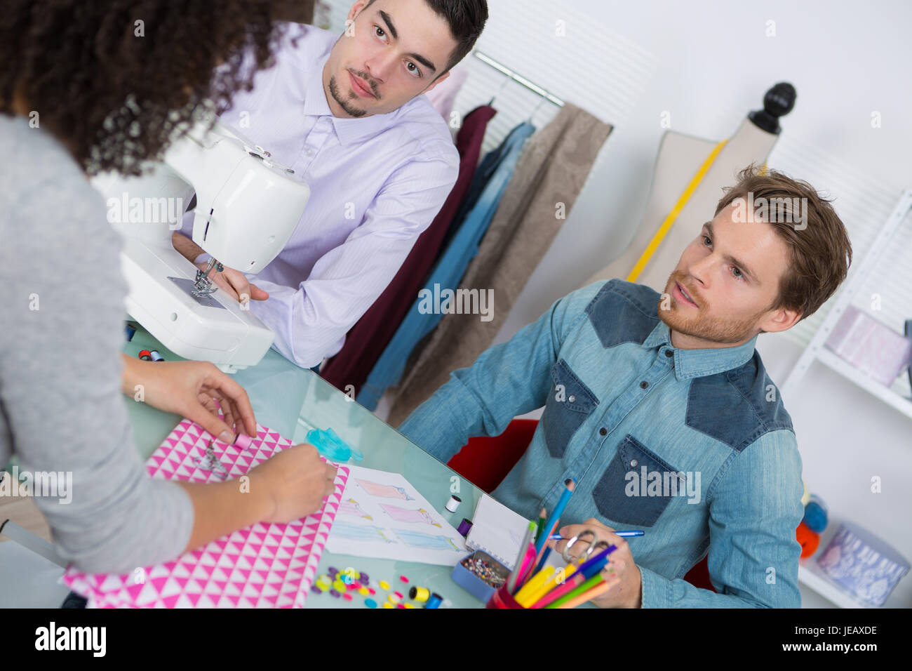Home economics class sewing hi-res stock photography and images - Alamy