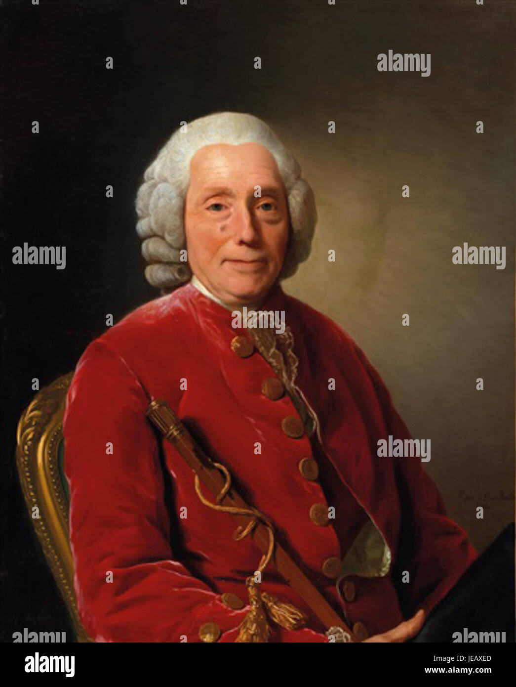 This portrait by Alexander Roslin depicts Adrien Jacques Puissant, a ...