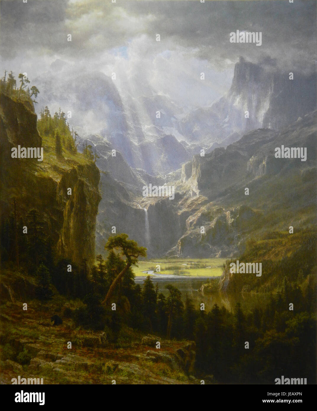 'The Rocky Mountains, Lander's Peak' is a painting by Albert Bierstadt, created in 1863. This ...