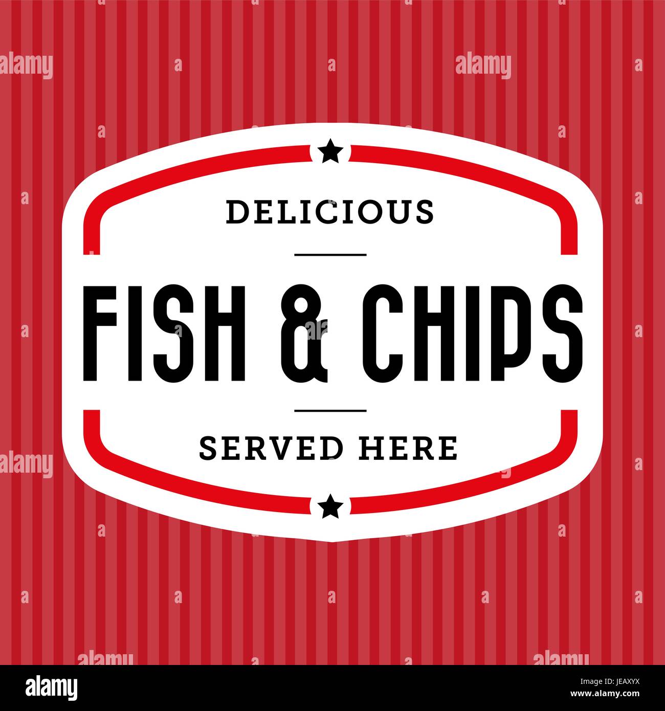 Retro fish and chips Stock Vector Images - Alamy