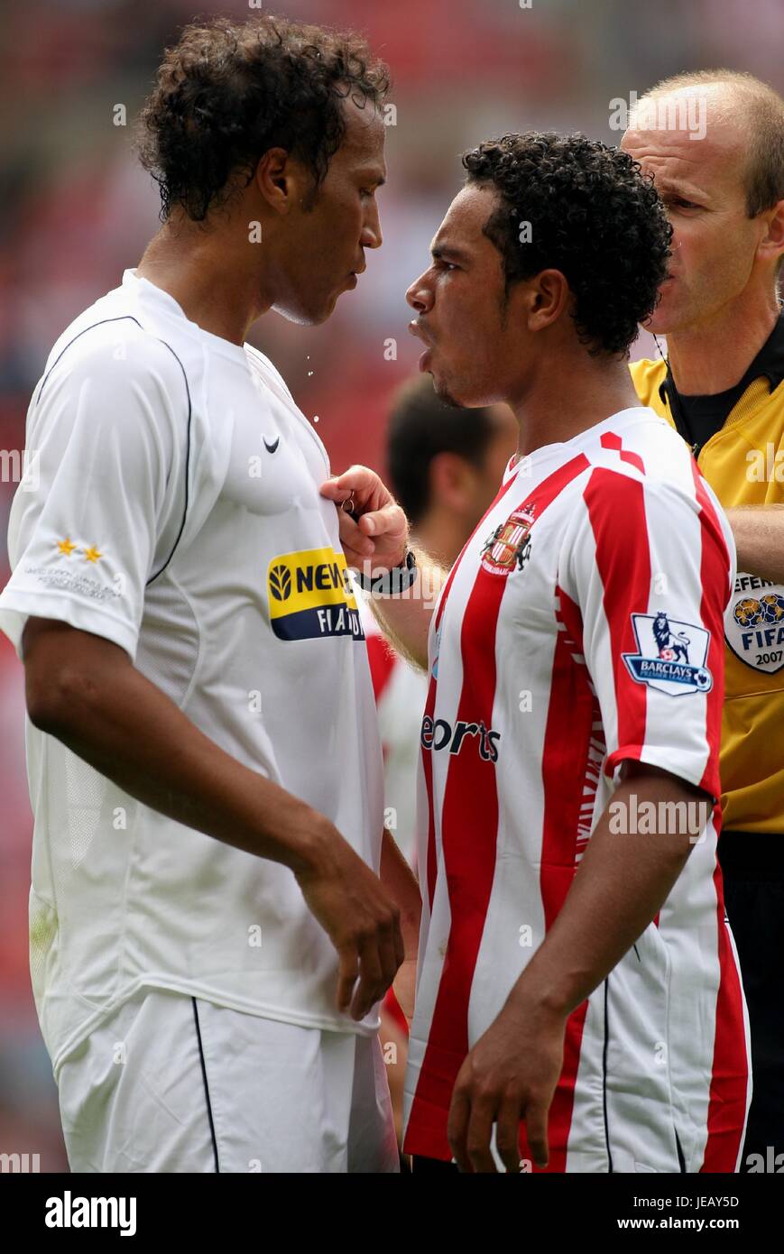 JONATHAN ZEBINA & KIERAN RICHA SUNDERLAND V JUVENTUS STADIUM OF LIGHT ...