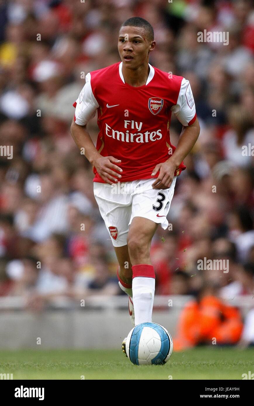 KIERAN GIBBS ARSENAL FC EMIRATES STADIUM LONDON ENGLAND 29 July 2007 ...