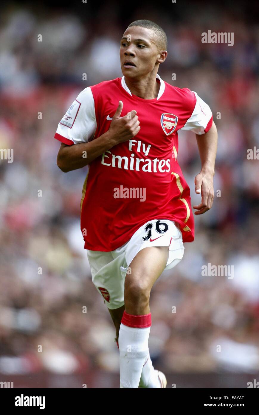 KIERAN GIBBS ARSENAL FC EMIRATES STADIUM LONDON ENGLAND 29 July 2007 ...