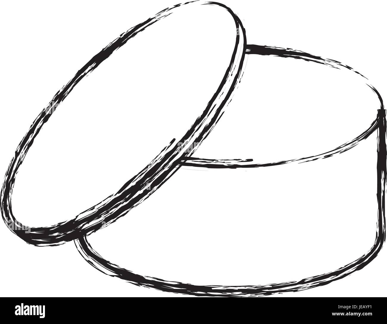 carton box in circle shape icon over white background vector ...