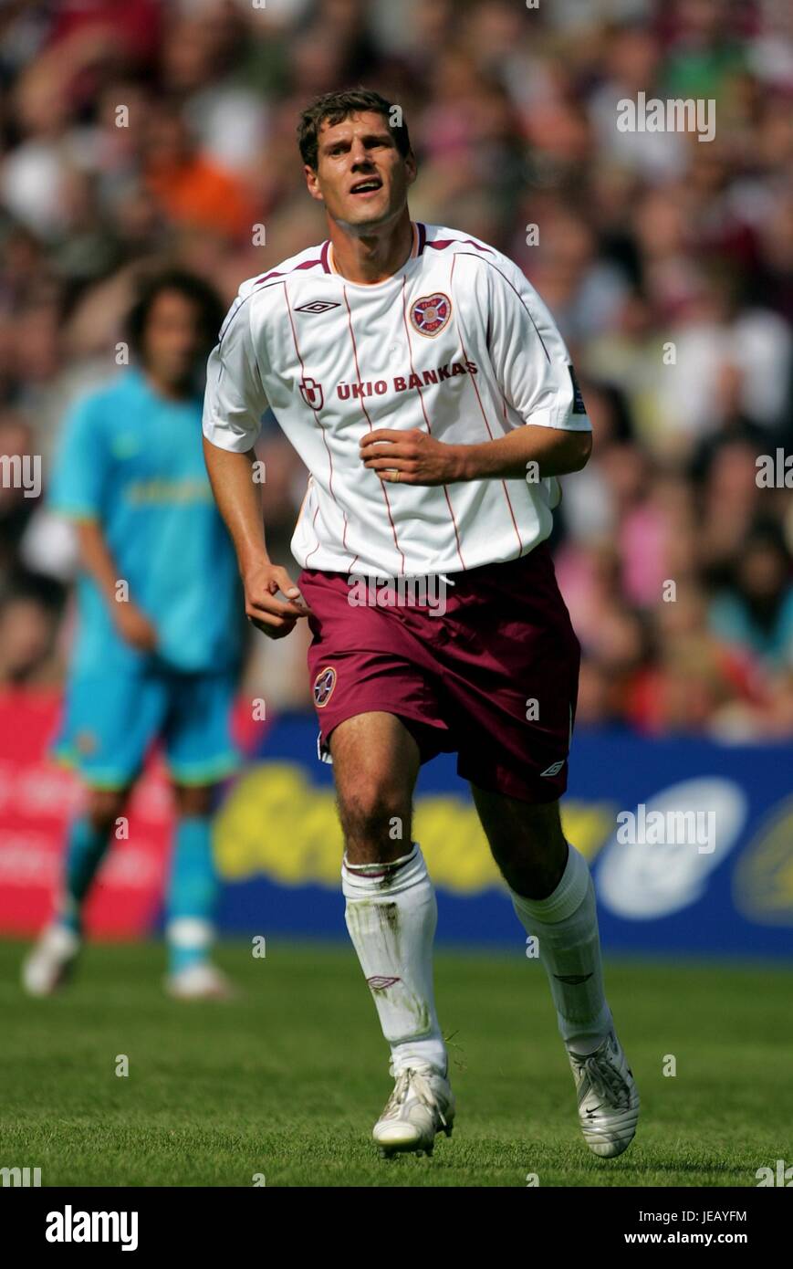 ANDRIUS VELICKA HEART OF MIDLOTHAN FC MURRAYFILD STADIUM EDINBURGH ...