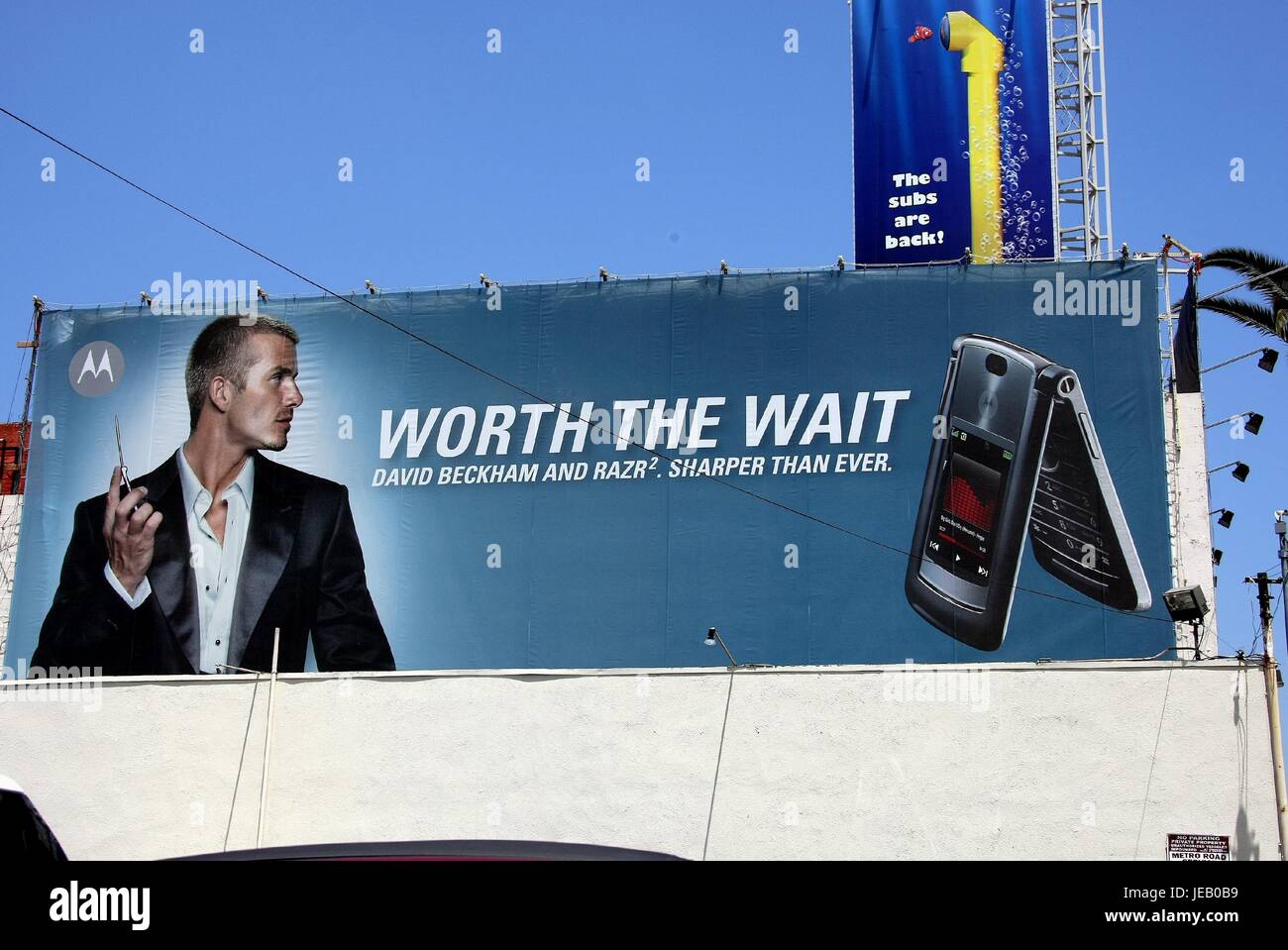 DAVID BECKHAM BILLBOARD LOS ANGELES GALAXY HOLLYWOOD BLVD HOLLYWOOD LOS ...