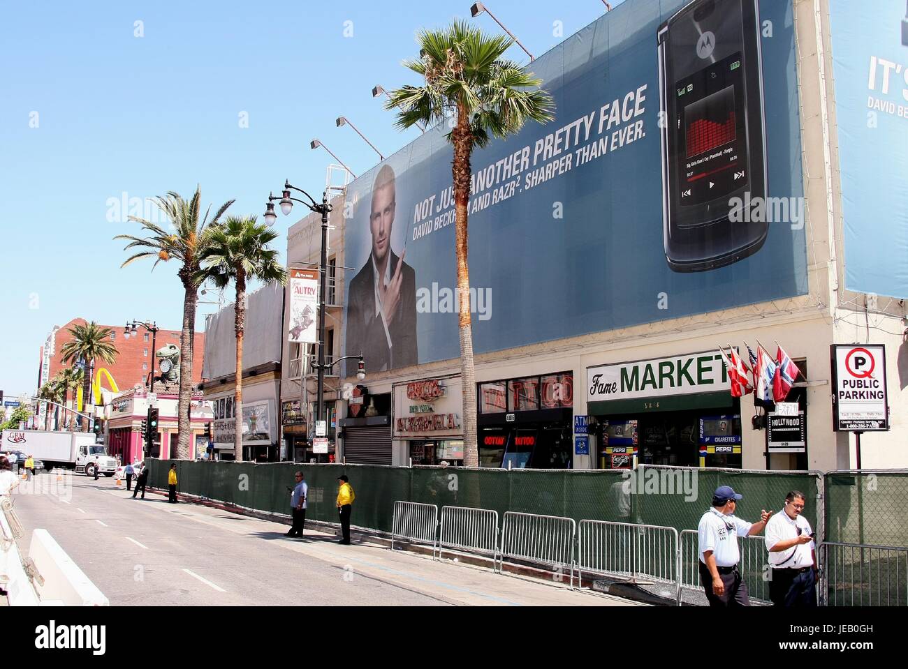 DAVID BECKHAM BILLBOARD LOS ANGELES GALAXY HOLLYWOOD BLVD HOLLYWOOD LOS ...