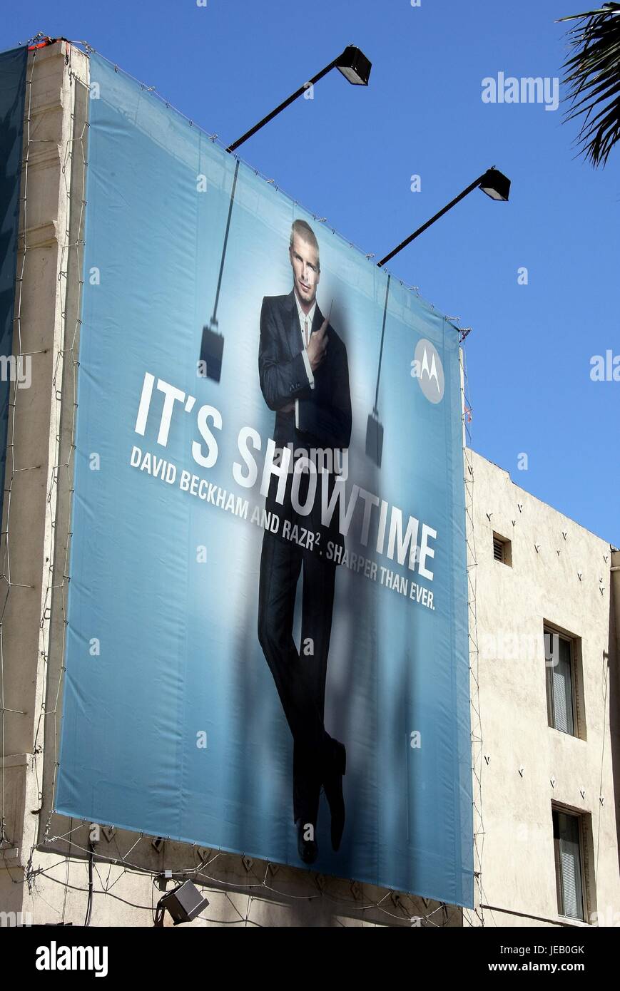 DAVID BECKHAM BILLBOARD LOS ANGELES GALAXY HOLLYWOOD BLVD HOLLYWOOD LOS ...