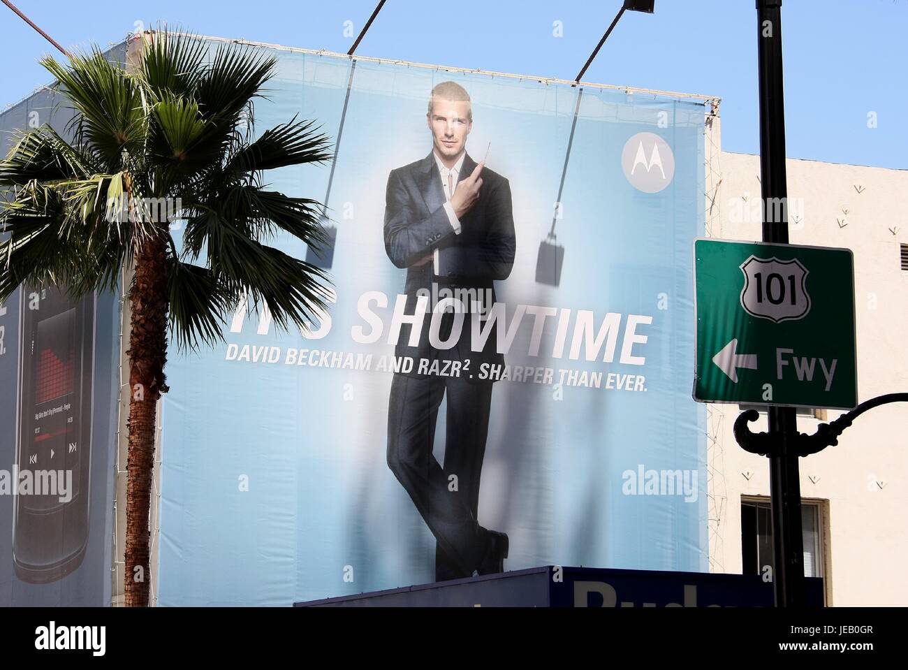 DAVID BECKHAM BILLBOARD LOS ANGELES GALAXY HOLLYWOOD BLVD HOLLYWOOD LOS ...