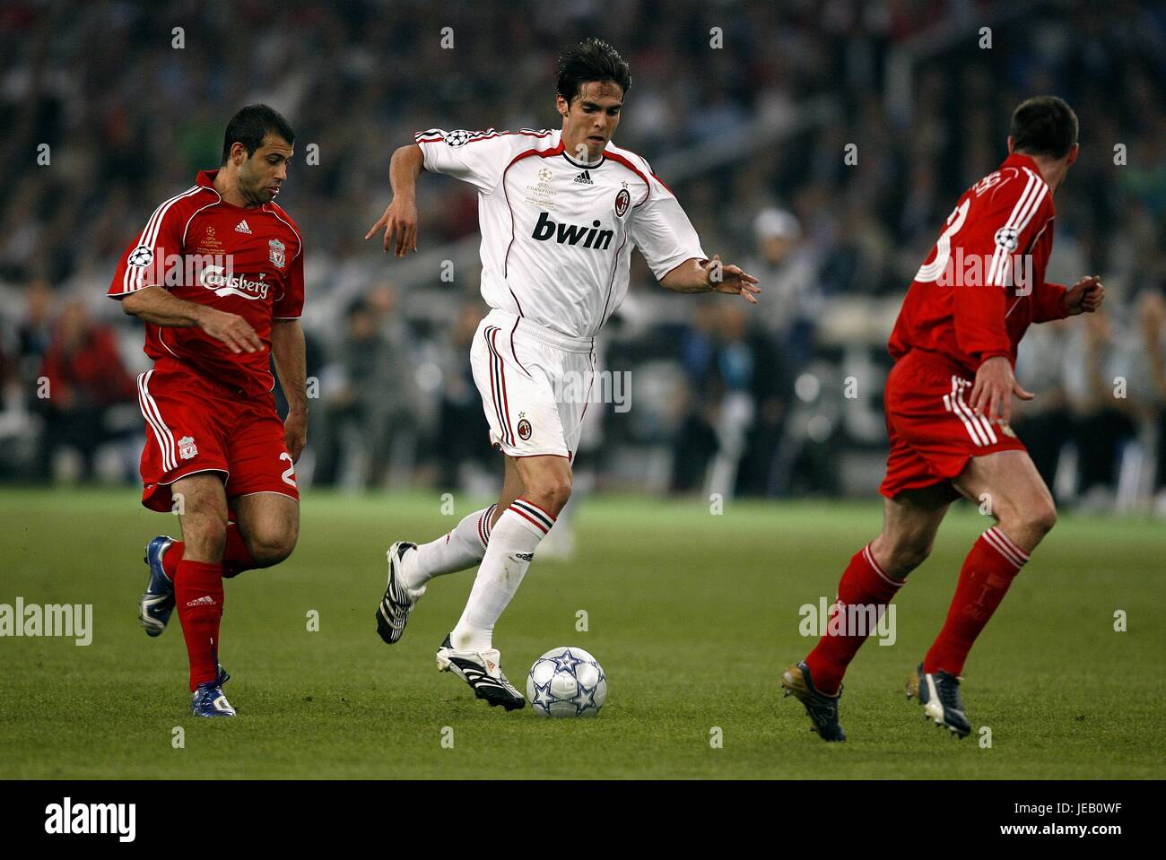 KAKA & JAVIER MASCHERANO AC MILAN V LIVERPOOL OLYMPIC STADIUM ATHENS ...