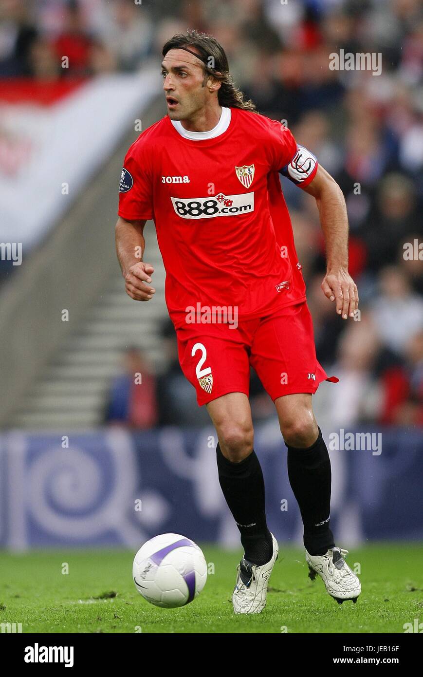JAVI NAVARRO SEVILLE FC HAMPDEN PARK GLASGOW SCOTLAND 16 May 2007 Stock ...