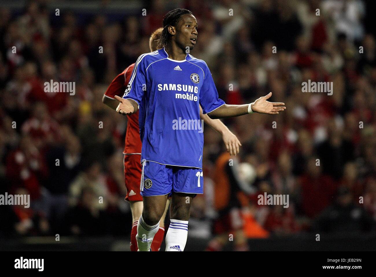 DIDIER DROGBA LIVERPOOL V CHELSEA ANFIELD LIVERPOOL ENGLAND 01 May 2007 ...
