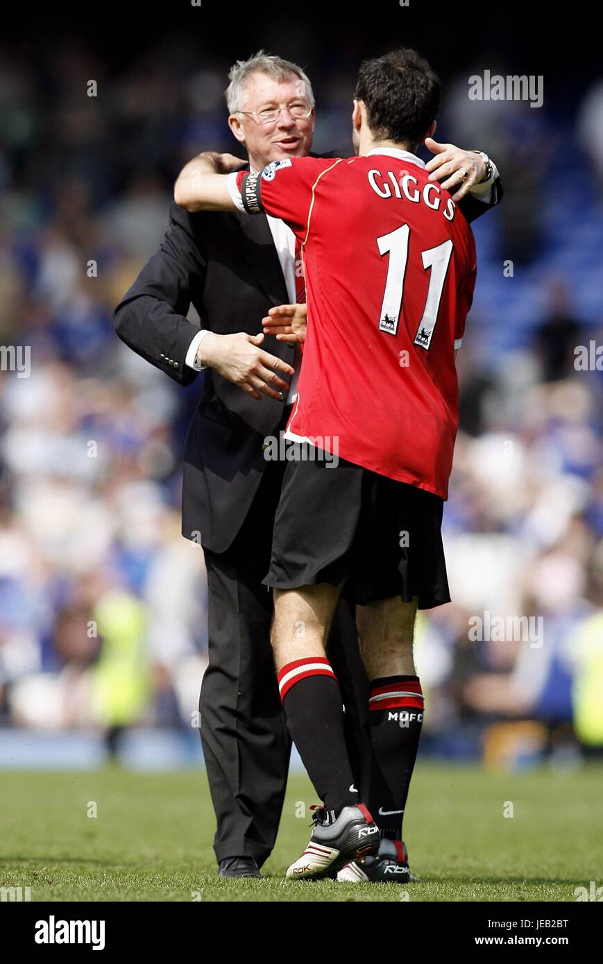 RYAN GIGGS & SIR ALEX FERGUSON EVERTON V MANCHESTER UNITED GOODISON ...