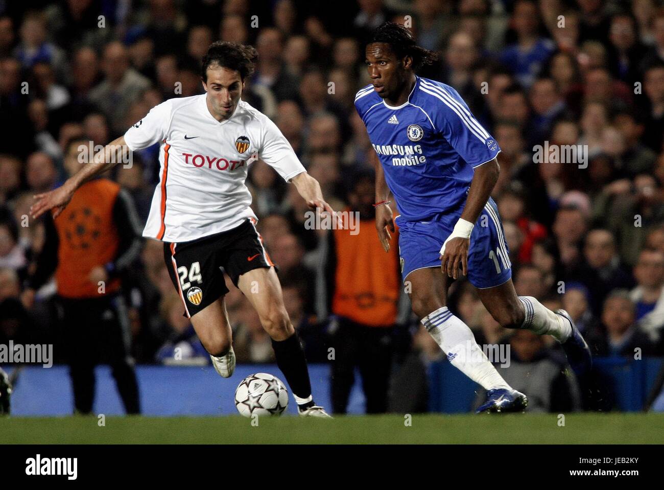 DIDIER DROGBA EMILANO MORETTI CHELSEA V VALENCIA STAMFORD BRIDGE ...