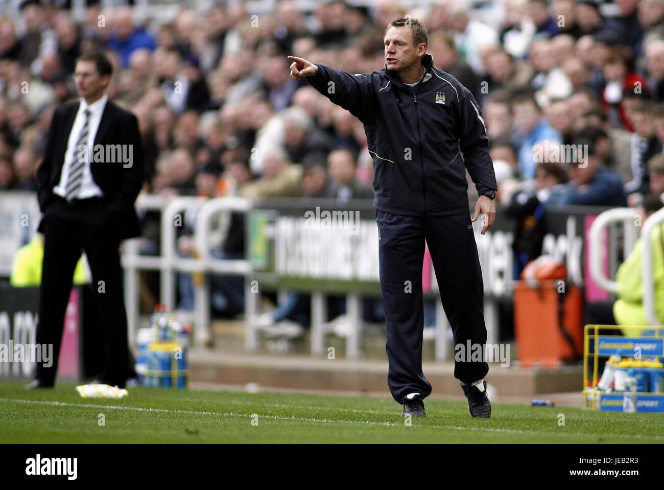 STUART PEARCE MANCHESTER CITY MANAGER ST JAMES PARK NEWCASTLE ENGLAND ...