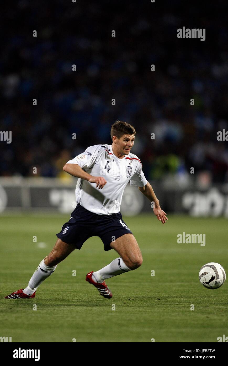STEVEN GERRARD, ENGLAND and LIVERPOOL FC, ISRAEL V ENGLAND, 2007 Stock ...