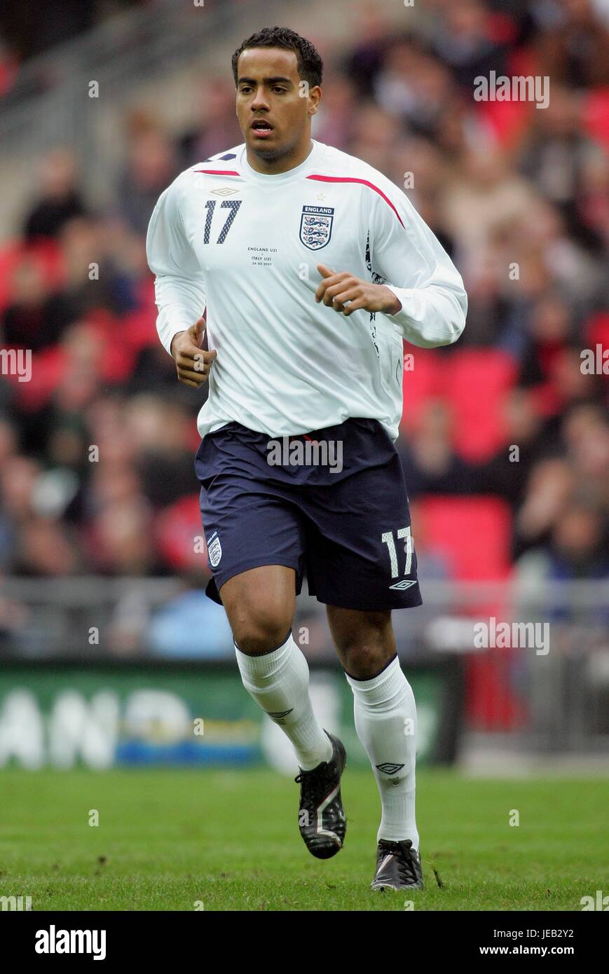 TOM HUDDLESTONE ENGLAND U21 & TOTTENHAM HOTSPU WEMBLEY STADIUM LONDON ...