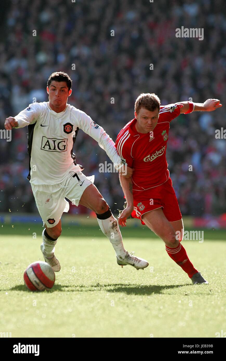 Anfield liverpool manchester united john arne riise hi-res stock ...