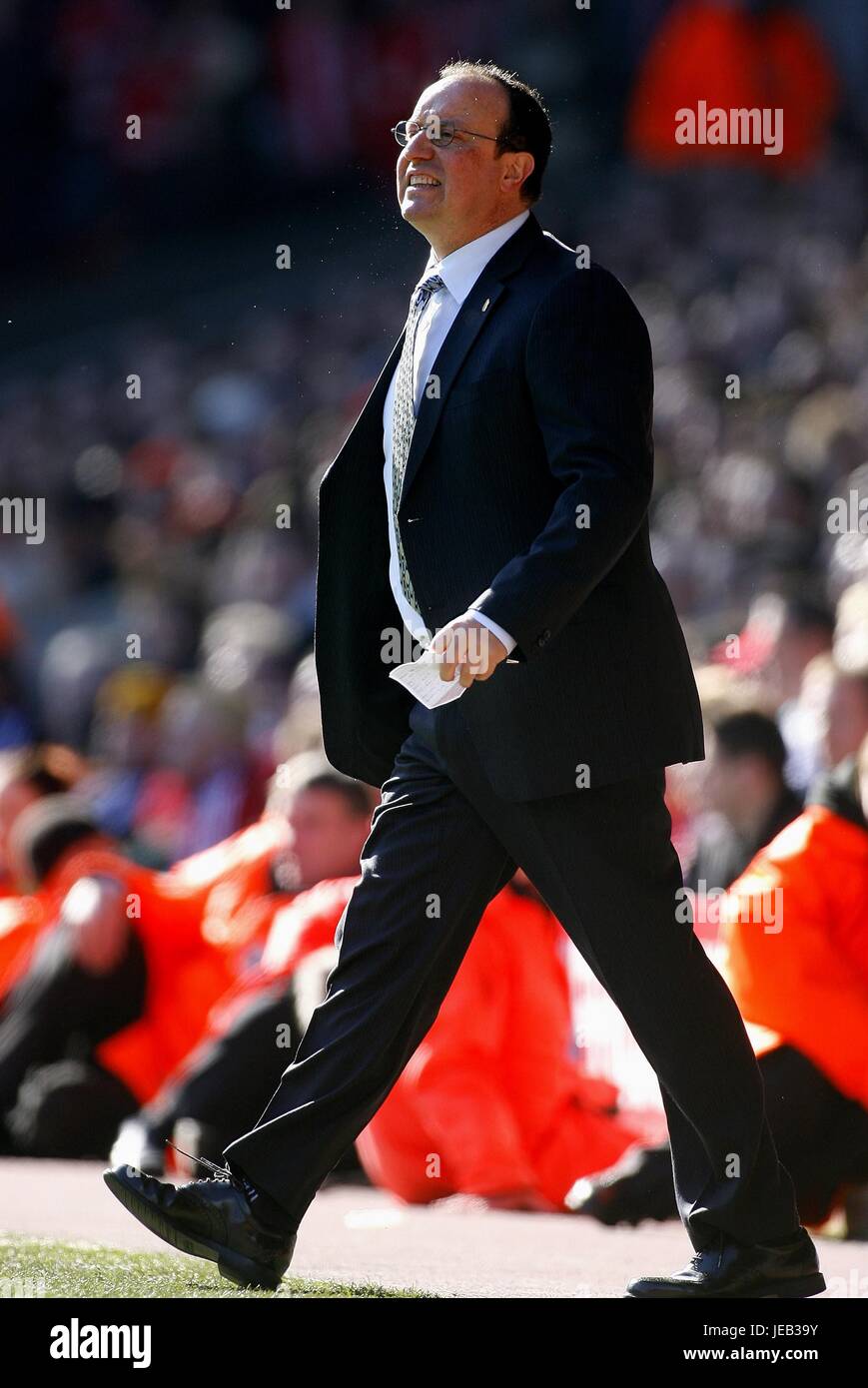 RAFAEL BENITEZ LIVERPOOL FC COACH ANFIELD LIVERPOOL ENGLAND 03 March ...