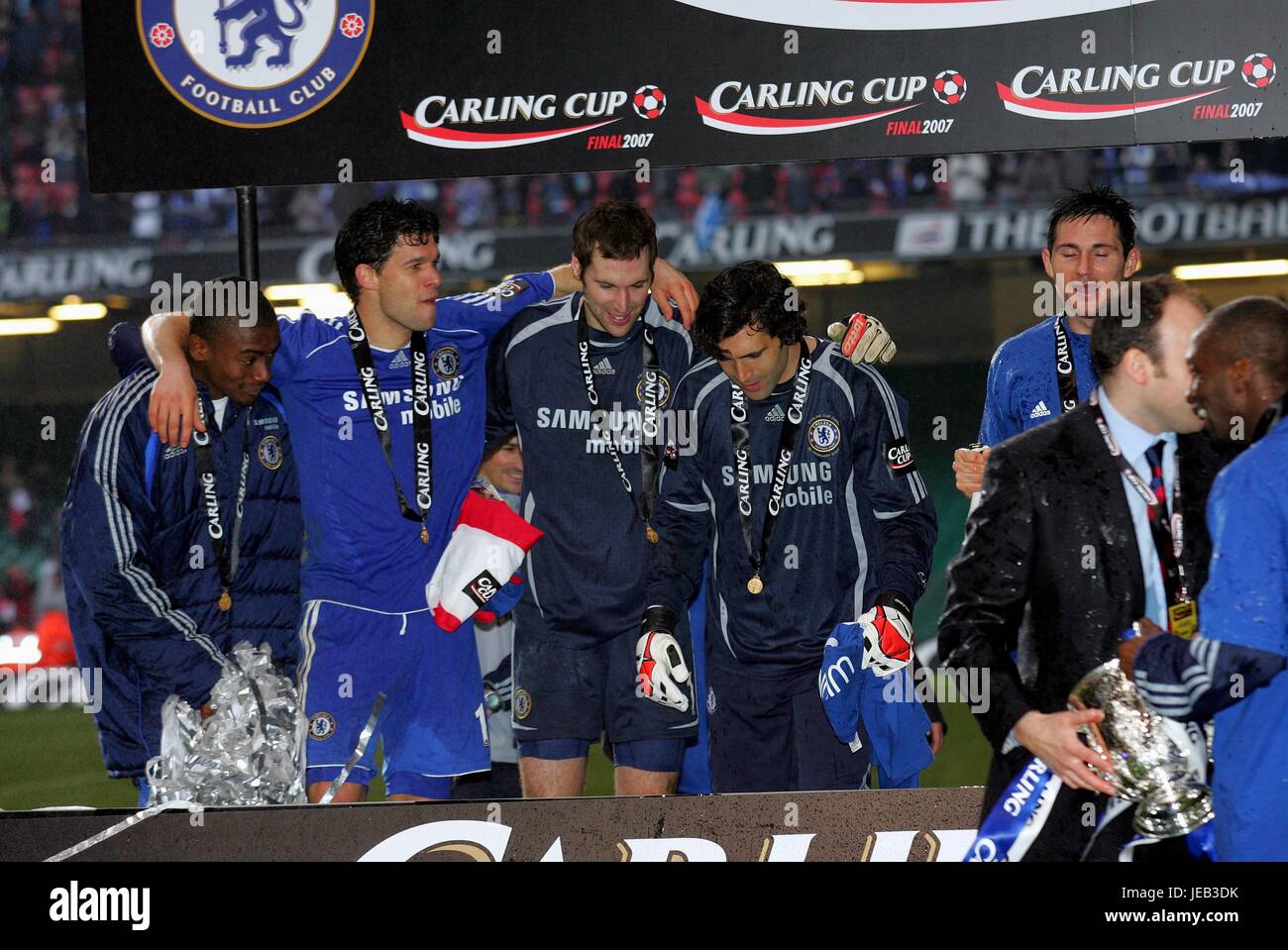 MICHAEL BALLACK & PETR CECH ARSENAL V CHELSEA MILLENNIUM STADIUM ...