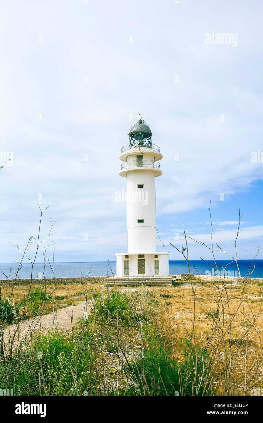 Lighthouse in Formentera Stock Photo - Alamy