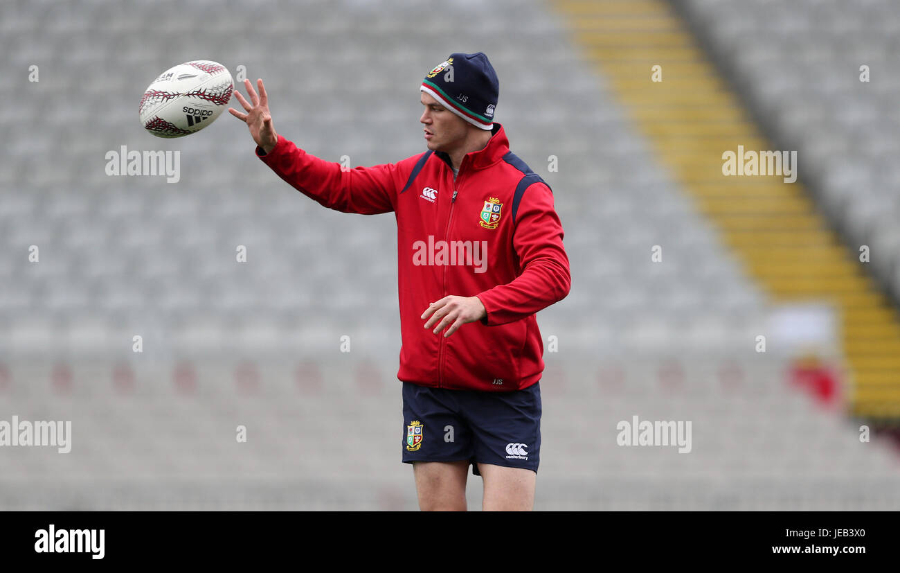 British and Irish Lions Jonny Sexton during the kickers session at Eden ...