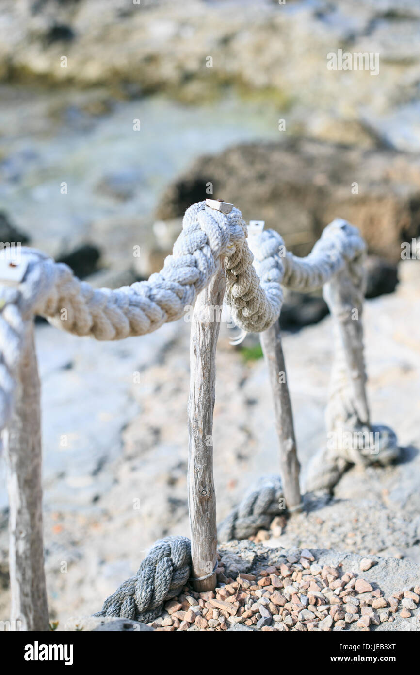 Fishnet on beach close up hi-res stock photography and images - Alamy