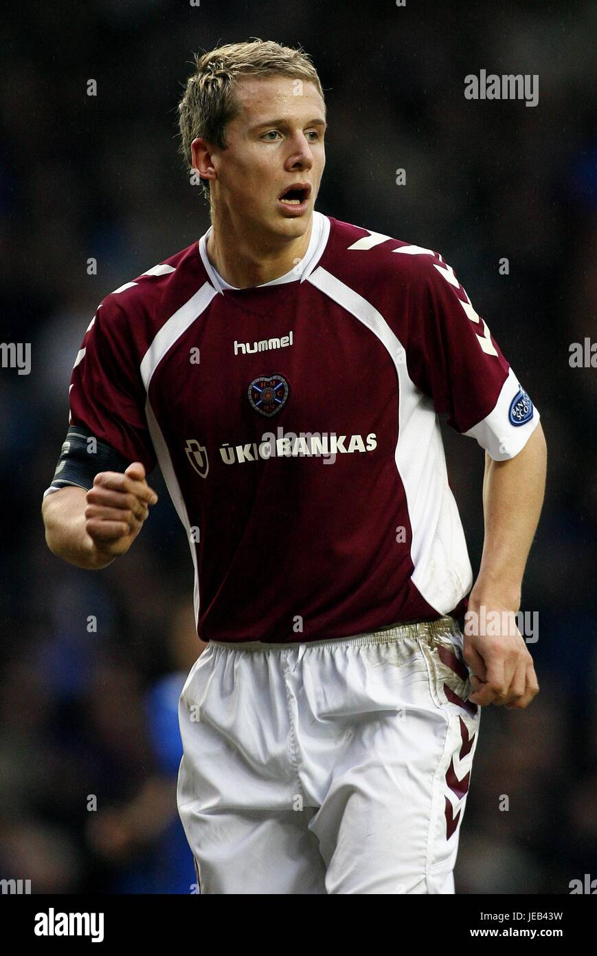 CHRISTOPHE BERRA HEART OF MIDLOTHIAN FC IBROX GLASGOW SCOTLAND 27 ...
