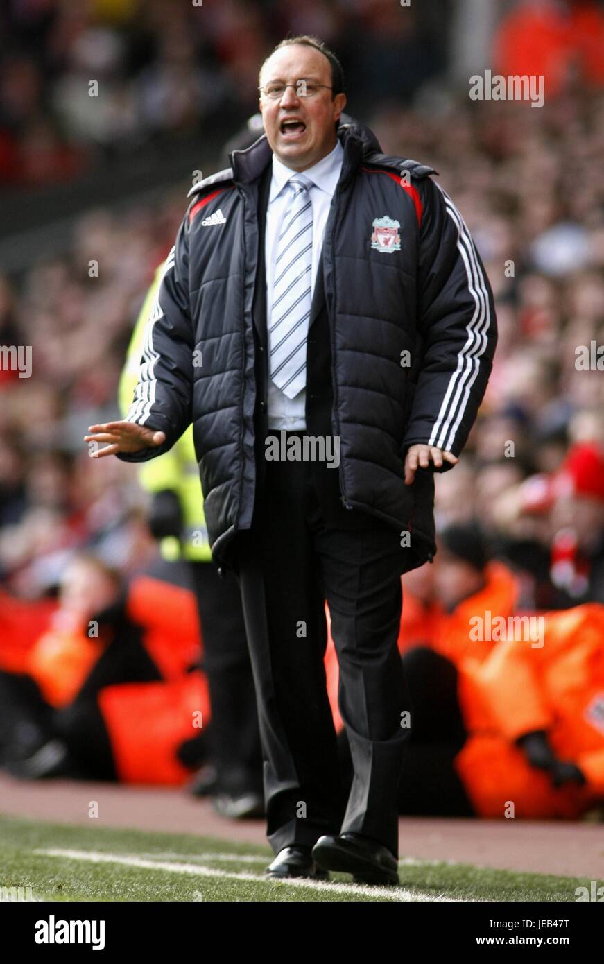 RAFAEL BENITEZ LIVERPOOL FC COACH ANFIELD LIVERPOOL ENGLAND 20 January ...