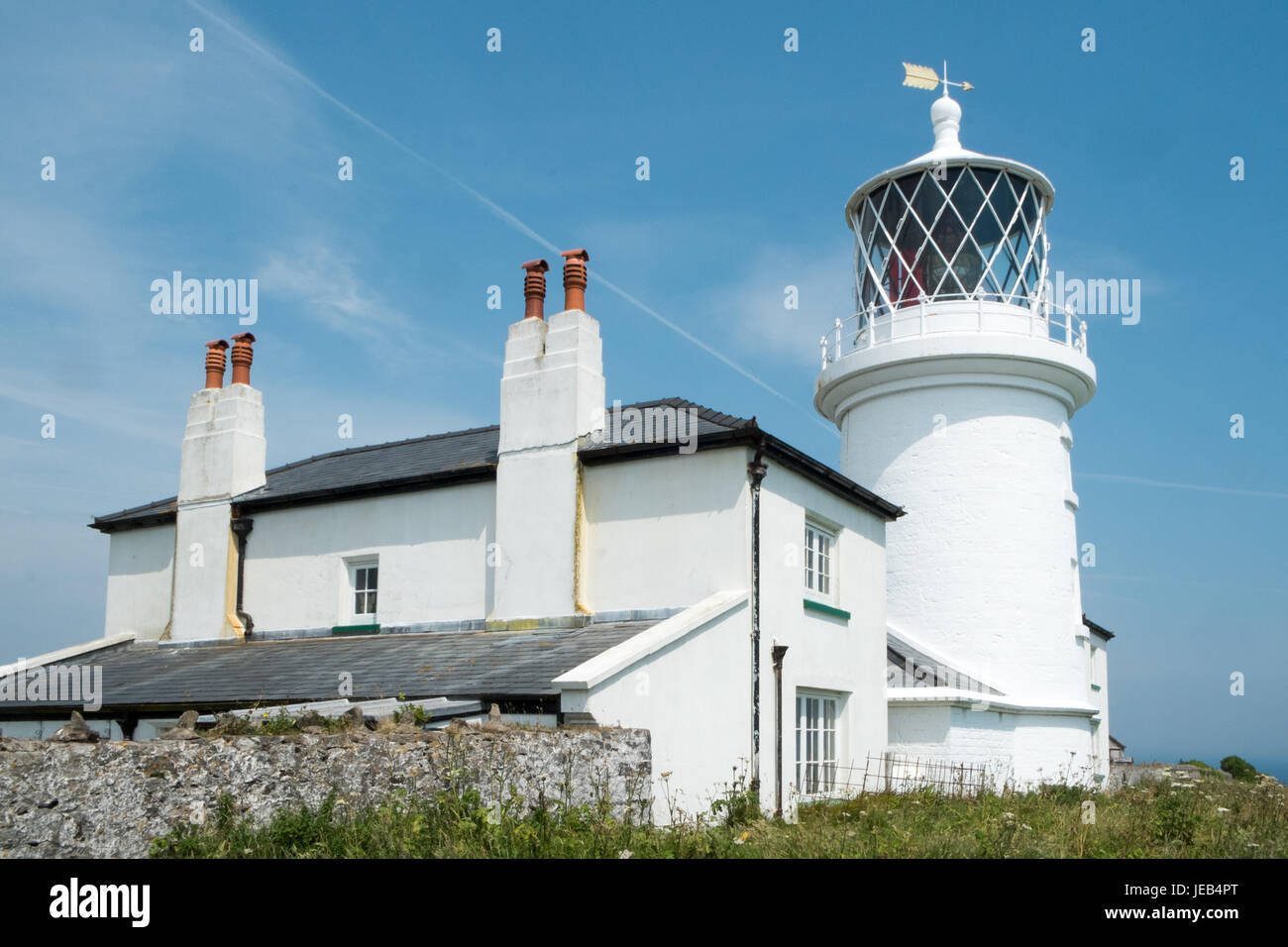 Caldey Lighthouse High Resolution Stock Photography and Images - Alamy