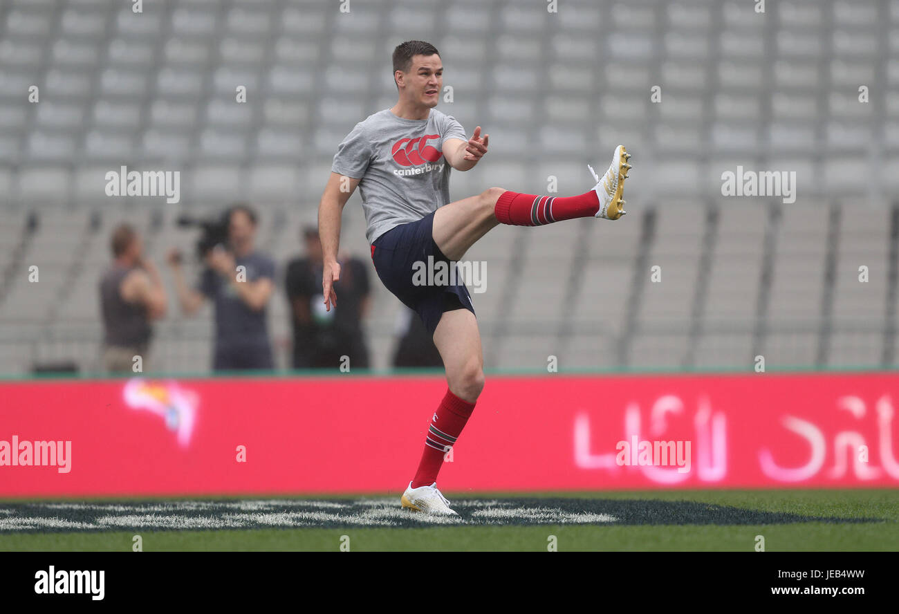 British and Irish Lions Jonny Sexton during the kickers session at Eden ...