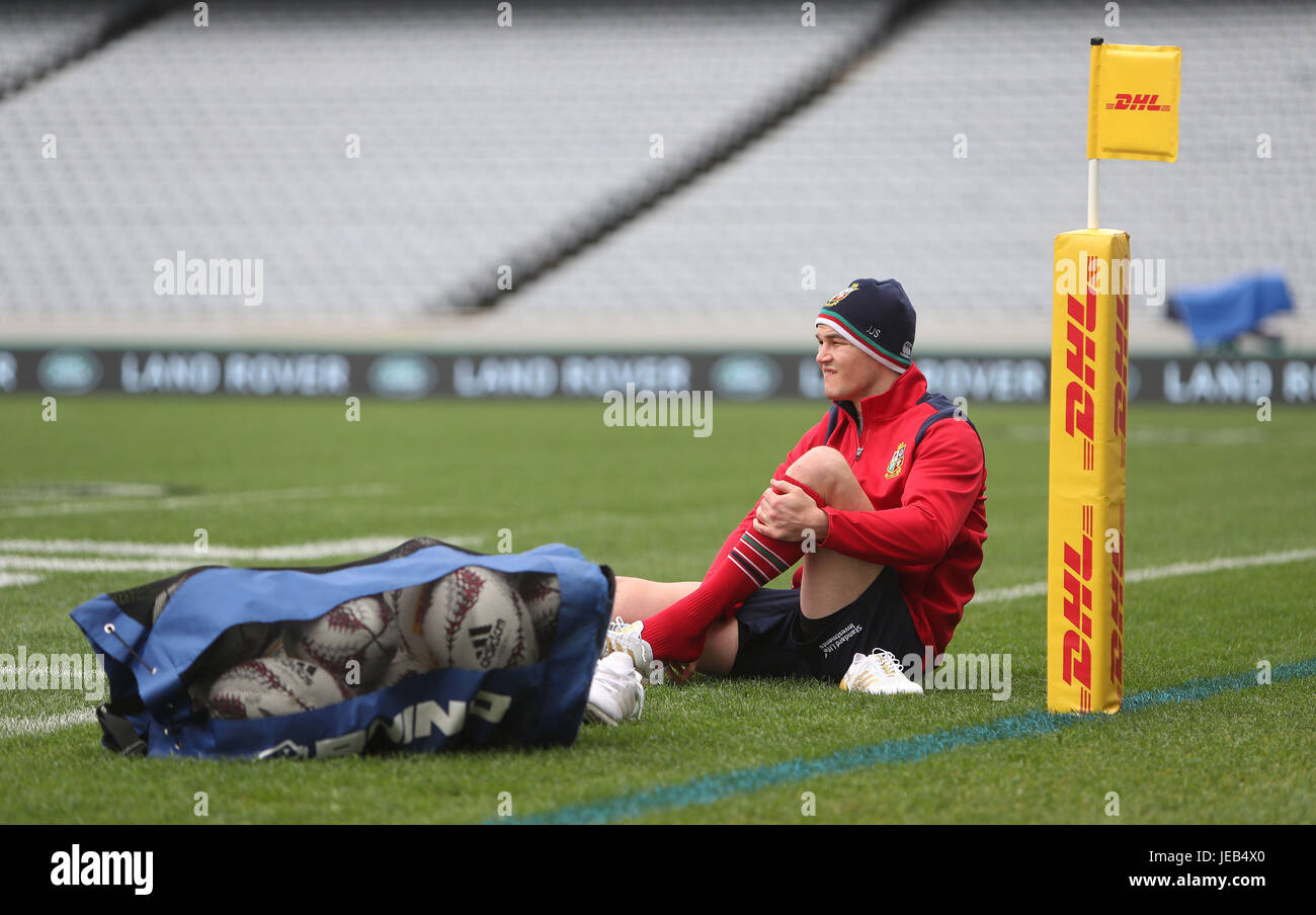 British and Irish Lions Jonny Sexton during the kickers session at Eden ...