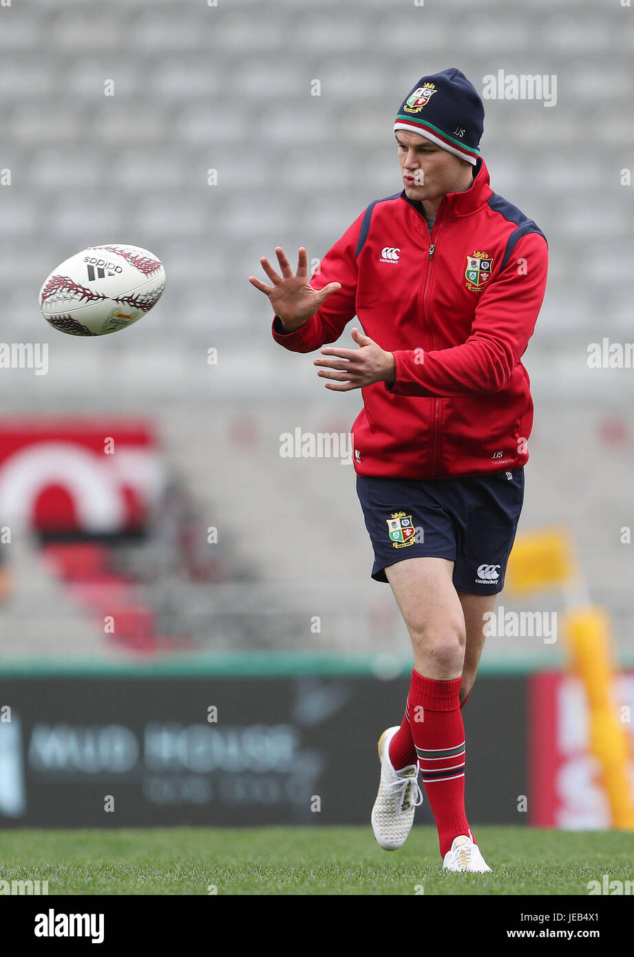 British and Irish Lions Jonny Sexton during the kickers session at Eden ...