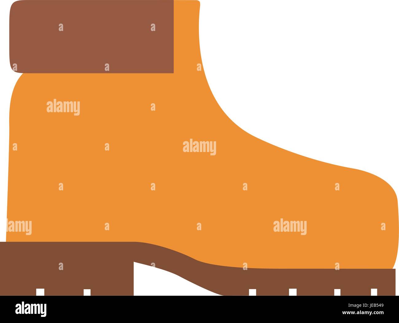 construction boots icon over white background industrial security ...