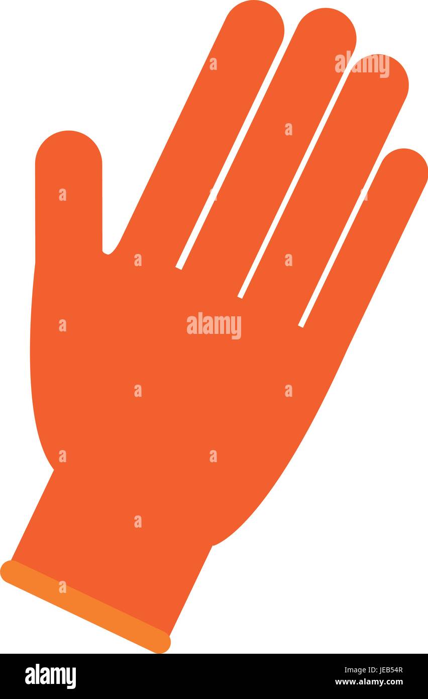 safety gloves icon over white background industrial security concept ...